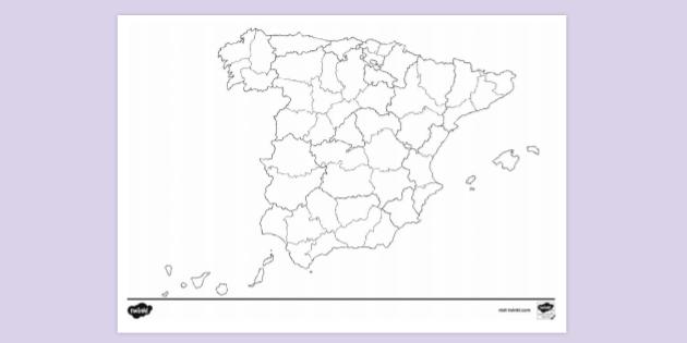 Spain Provinces Colouring | Colouring Sheets