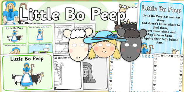 Little Bo Peep Nursery Rhyme Resource Pack | Early Years
