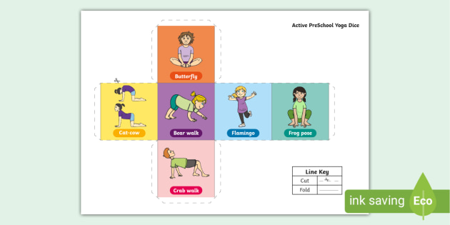 Active Preschool Yoga Dice (teacher made)