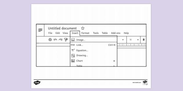 FREE! - Insert Colouring Sheet (Teacher-Made)