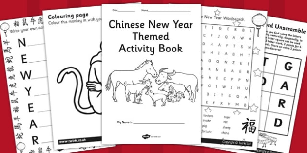 Chinese New Year Themed Activity Book (teacher made)
