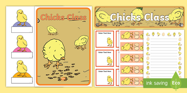 Chicks Class Resource Pack (teacher made)