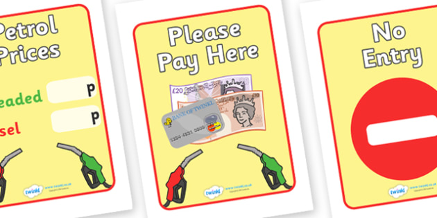 Petrol Station Sign - petrol station, sign, banner, poster