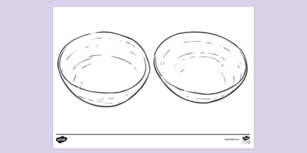 FREE! - Empty Bowls | Colouring Sheets (teacher made)