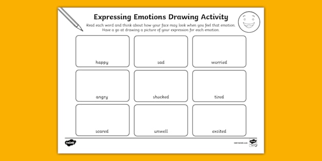 Emotions Drawing Activities | twinkl.com.au
