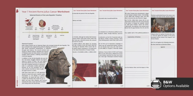 Ancient Rome Definition Match-Up Activity