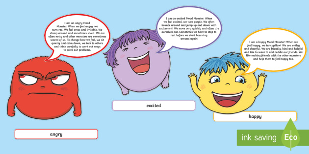Mood Monsters Display Cut-Outs (teacher made)