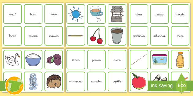 Tarjetas de emparejar: la letra Z y C (teacher made)