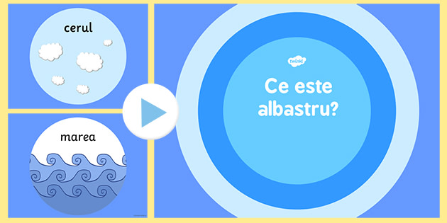 Ce este albastru? - Prezentare PowerPoint (teacher made)