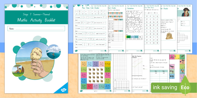 Stage 7 Summer Maths Activity Booklet (teacher made)