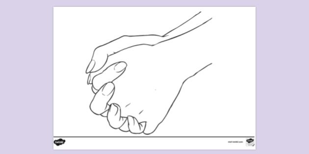 FREE! - Praying Hands | Colouring Sheets (teacher made)