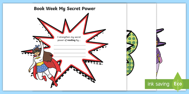 CBCA Book Week 2019 My Secret Power Cut-Outs (teacher made)