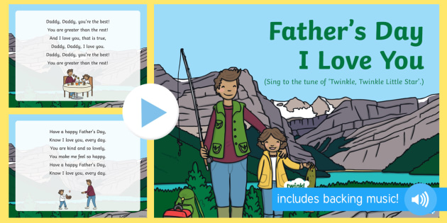 Father's Day I Love You Song PowerPoint (teacher made)