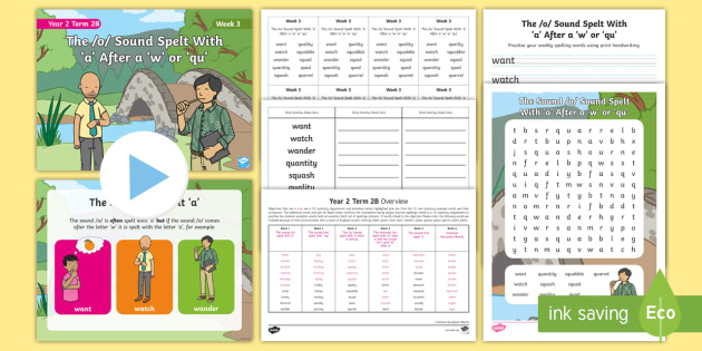 Year 2 Term 2B Week 3 Spelling Pack (teacher made)