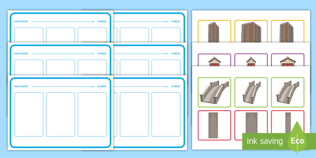 Workstation Pack: Narrow/Wide Ordering Activity Pack