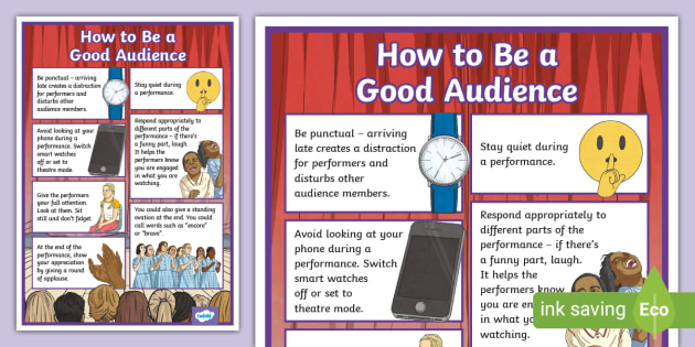 👉 KS2 How to Be A Good Audience Information Poster