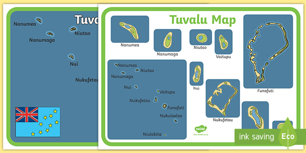 Tuvalu Map Poster (Teacher-Made)