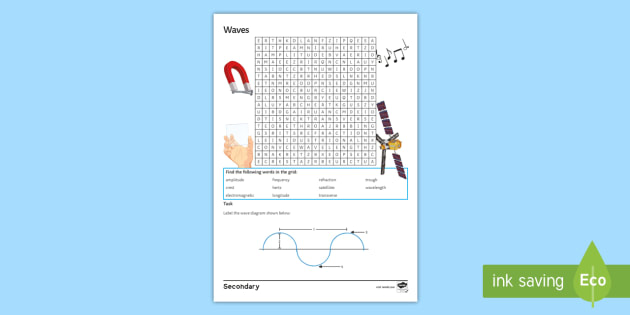Waves Word Search (teacher made)