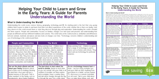 Supporting Your Child's Learning in Reception - Understanding