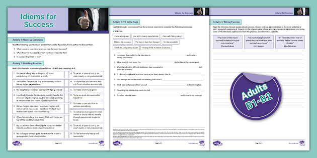 ESL Idioms | twinkl.co.uk