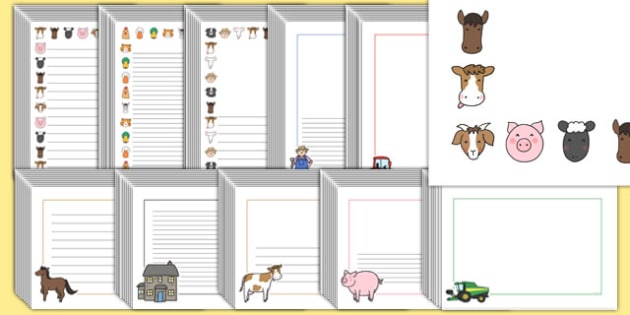 Editable Farm Page Borders Pack (teacher made)