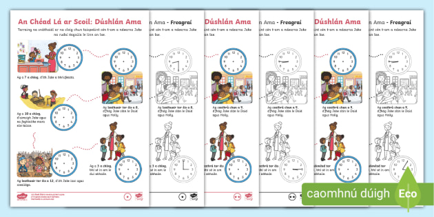 An Chéad Lá ar Scoil – Bileog Oibre Difreáilte Dúshláin Ama