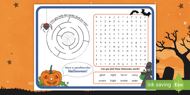Halloween Party Place Activity Mat