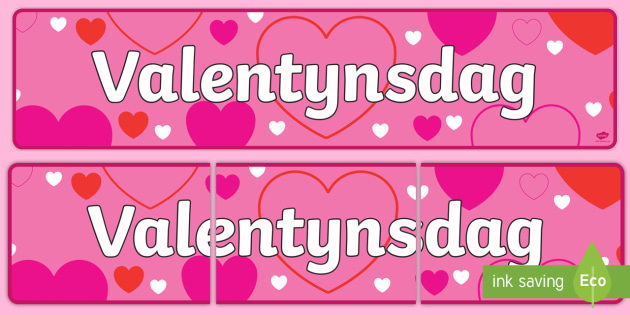 FREE! - Valentynsdag Vertoon Banier (teacher made)