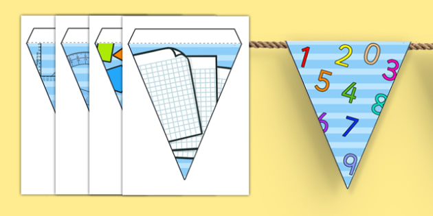 Maths Bunting (teacher made)