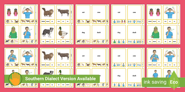 Auslan Animal Signs Peg Activity Pack (teacher made)
