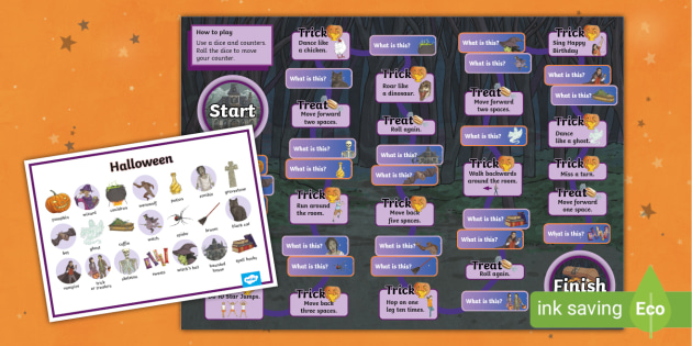 ESL Halloween Board Game (teacher made)