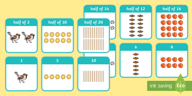 Doubles and Halves Cards