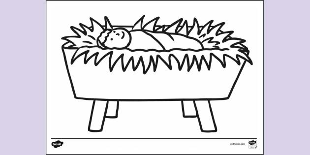 FREE! - Baby Jesus Colouring Sheet | Colouring Sheets
