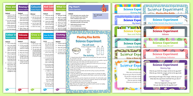 FREE! - Experiments For Science At Home - Parents - F-2