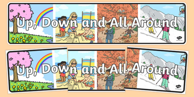 Up, Down and All Around Display Banner (teacher made)
