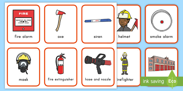 Fire Safety Matching Game | Printable Fire Safety Bingo