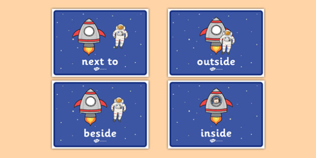 Astronauts Positional Language Display Posters