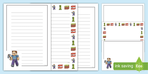 KS2 Block Adventurer Page Borders (teacher made)