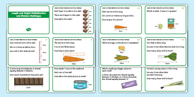 👉 Multiplication and Division Length and Height PlanIt Maths Challenge