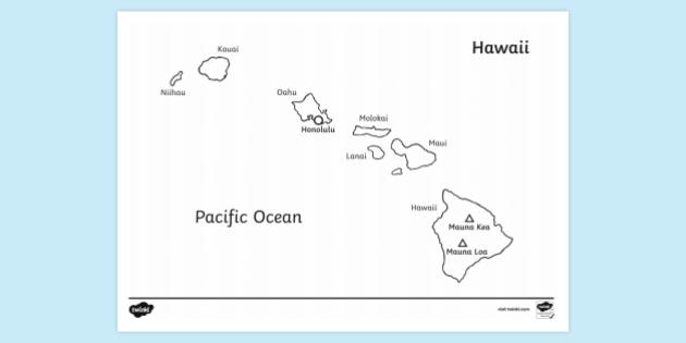 FREE! - Hawaiian Islands Colouring | Colouring Sheets