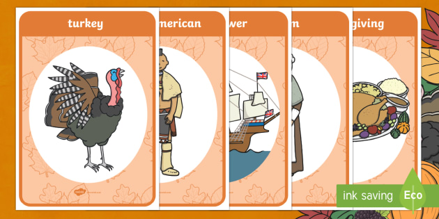 Thanksgiving Vocabulary Posters