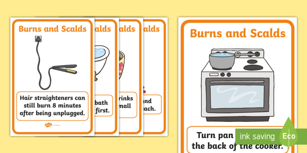 👉 Scalds and Burns Safety Posters
