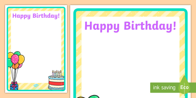 Birthday Party Editable Poster