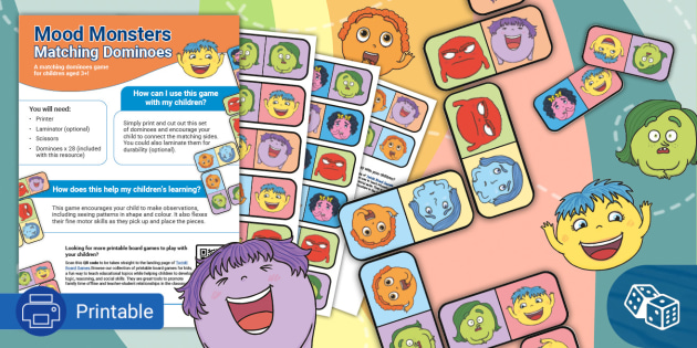 Matching Dominoes Game for Emotional Literature Activities