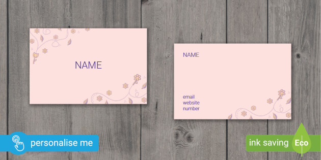 Autumn Flowers Business Cards