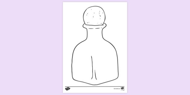 FREE! - Potion Bottle Colouring Sheet | Colouring Pages