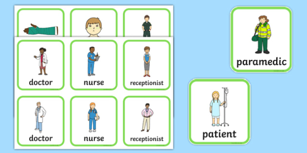 Hospital Role Play Badges (teacher made)