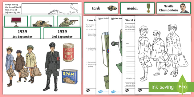 World War Two Lapbook Creation Pack - Home Education Resources