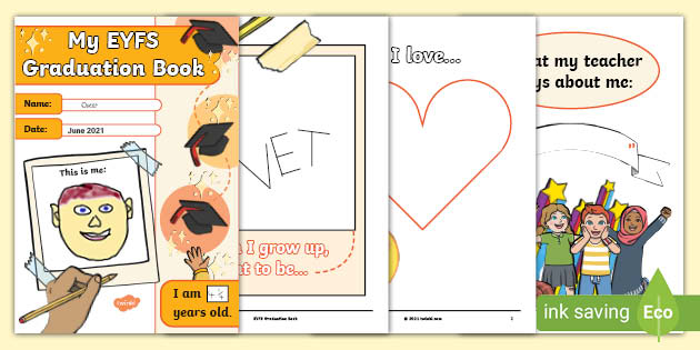 Kindergarten Graduation Book - End of Kindergarten - Booklet - Teaching