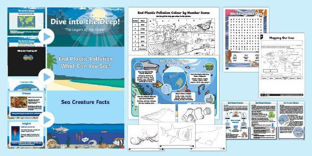 World Ocean Day CfE First Level Resource Pack (teacher made)